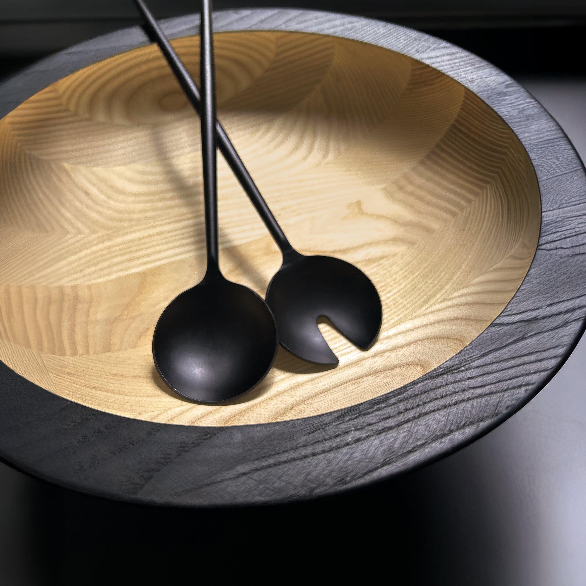 Ebonized Ash Bowl - Big Wide Outside